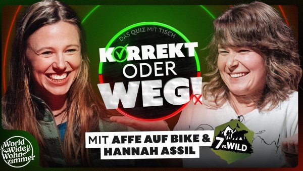 KORREKT oder WEG! (mit Affe auf Bike & Hannah Assil) | 7 vs. Wild-Special